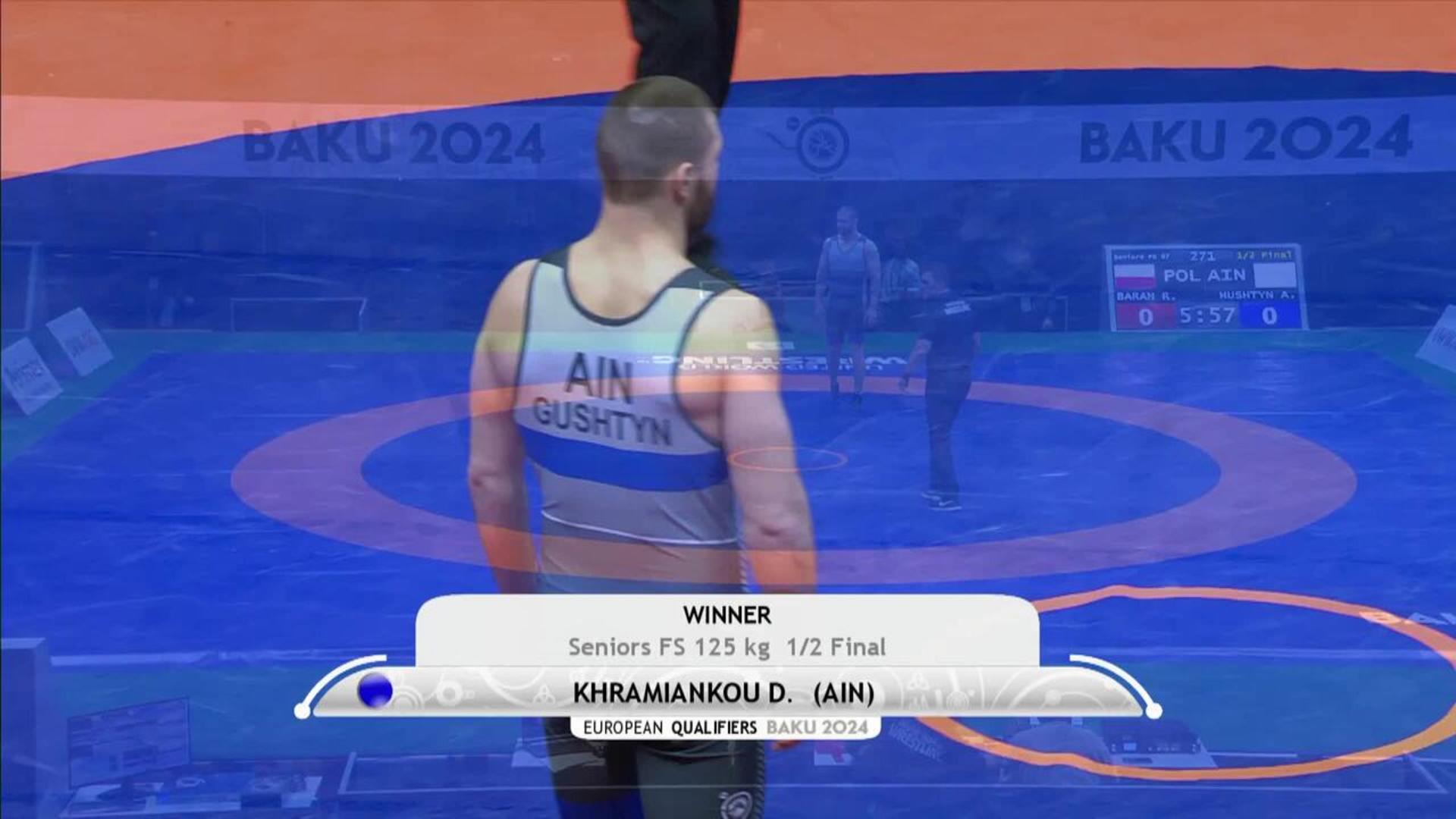 Radoslaw BARAN (POL) vs. Aliaksandr HUSHTYN (AIN) | 2024 Seniors ...