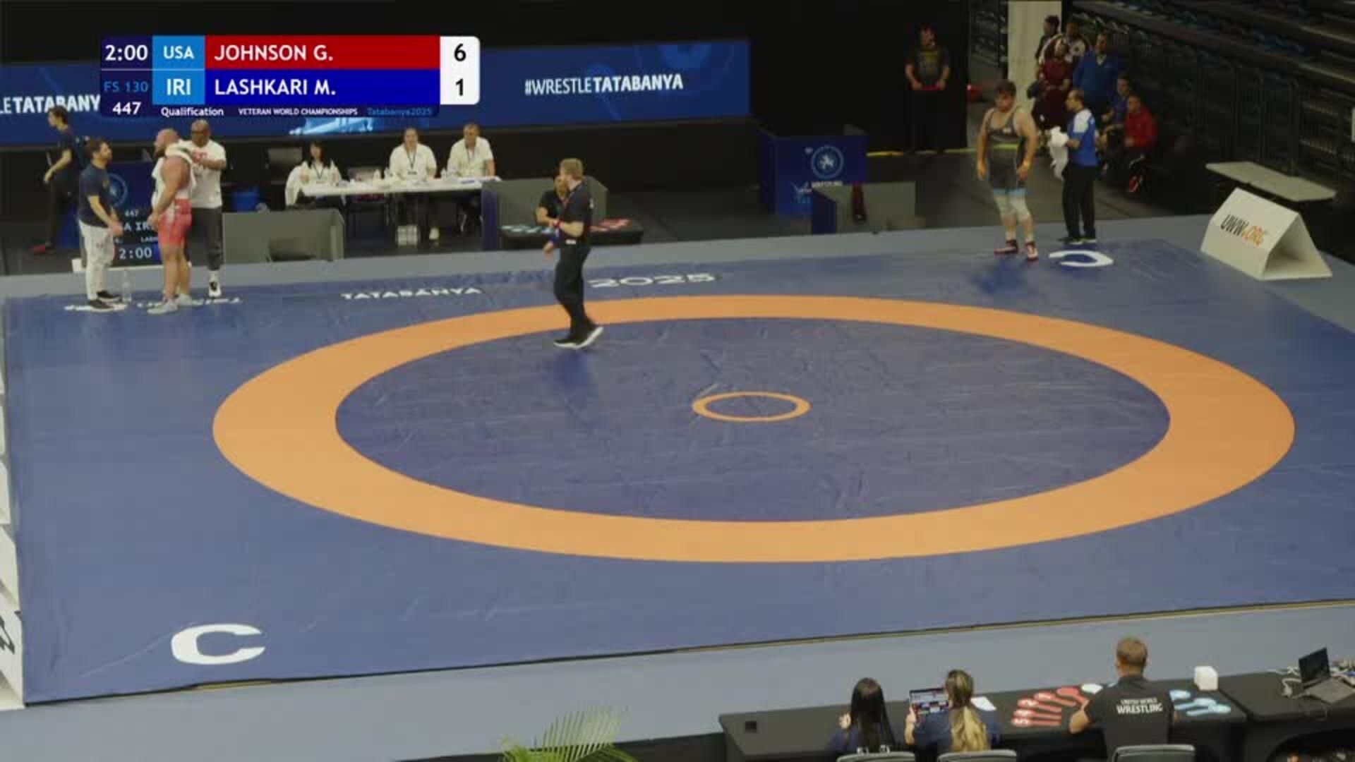 Garret Dale JOHNSON (USA) vs. Maysam Manoochehr LASHKARI (IRI ...