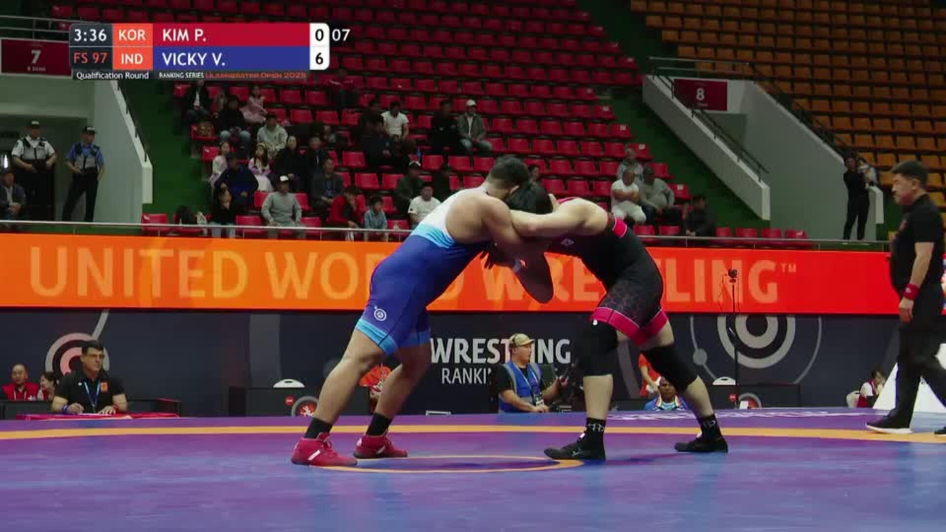 Pureun KIM (KOR) vs. Vicky VICKY (IND) | RANKING SERIES 2025 | Qualification | FS 97Kg