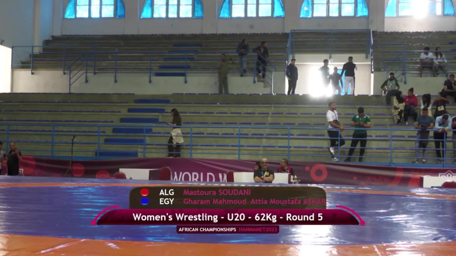 Round 5 • WW 62Kg • Mastoura SOUDANI (ALG) vs. Gharam Mahmoud Attia Moustafa ASKAR (EGY)