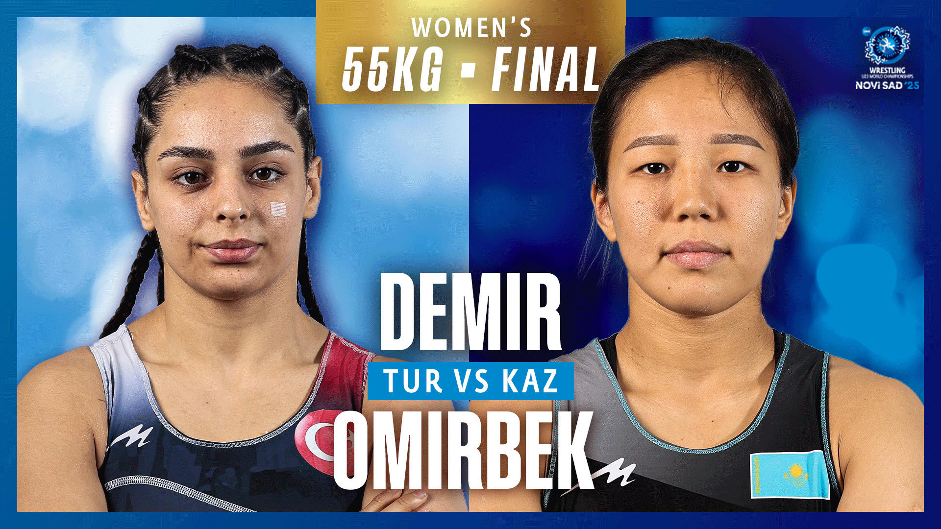 Shugyla OMIRBEK (KAZ) vs. Tuba DEMIR (TUR) | U23 WORLD CHAMPIONSHIPS ...