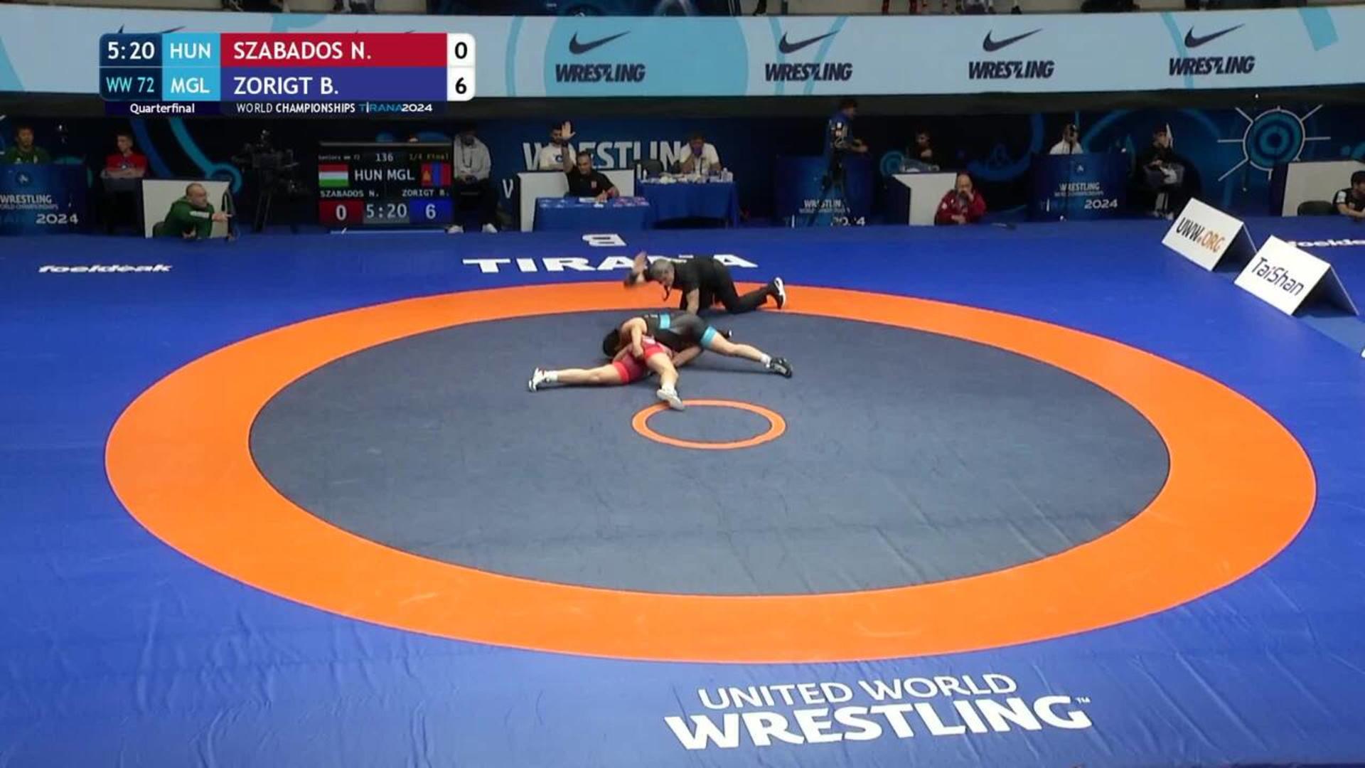 Noémi SZABADOS (HUN) vs. Bolortungalag ZORIGT (MGL) | WORLD ...