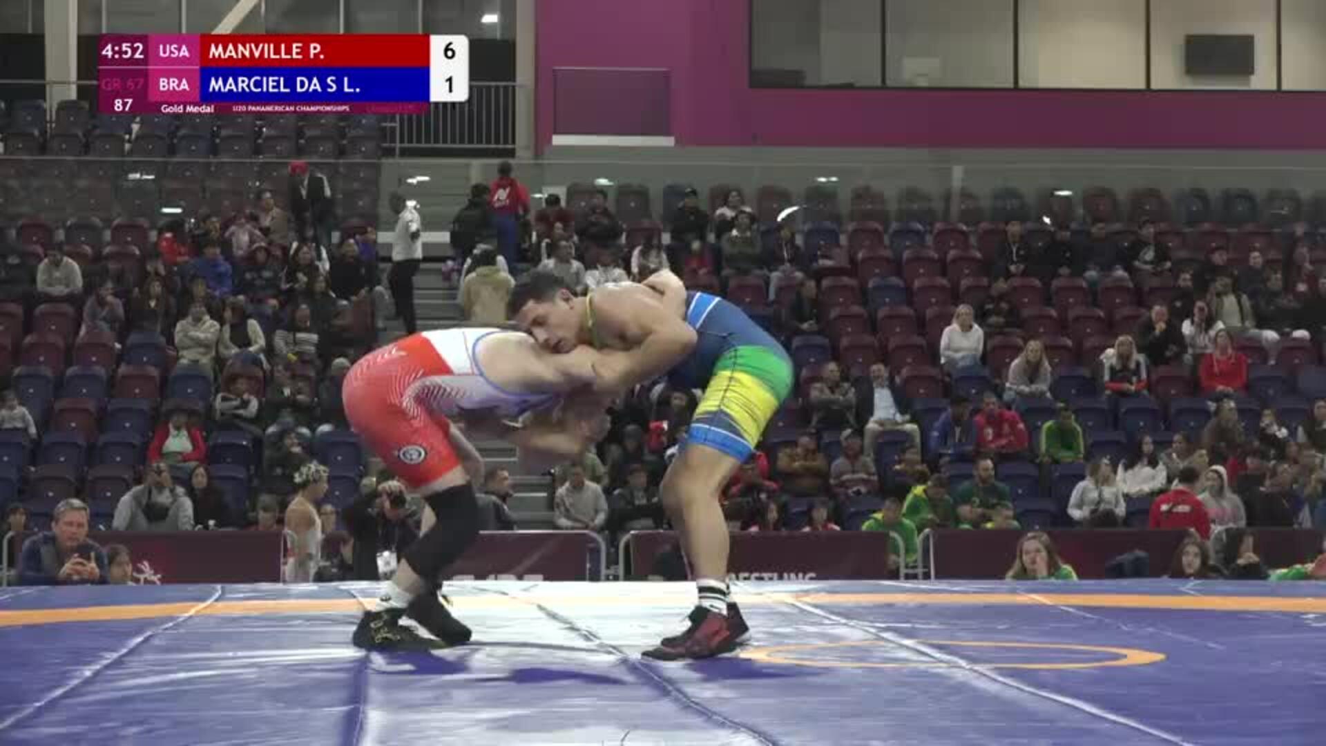 Pierson Tanner MANVILLE (USA) vs. Lucas Emanuel MARCIEL DA SILVA (BRA ...