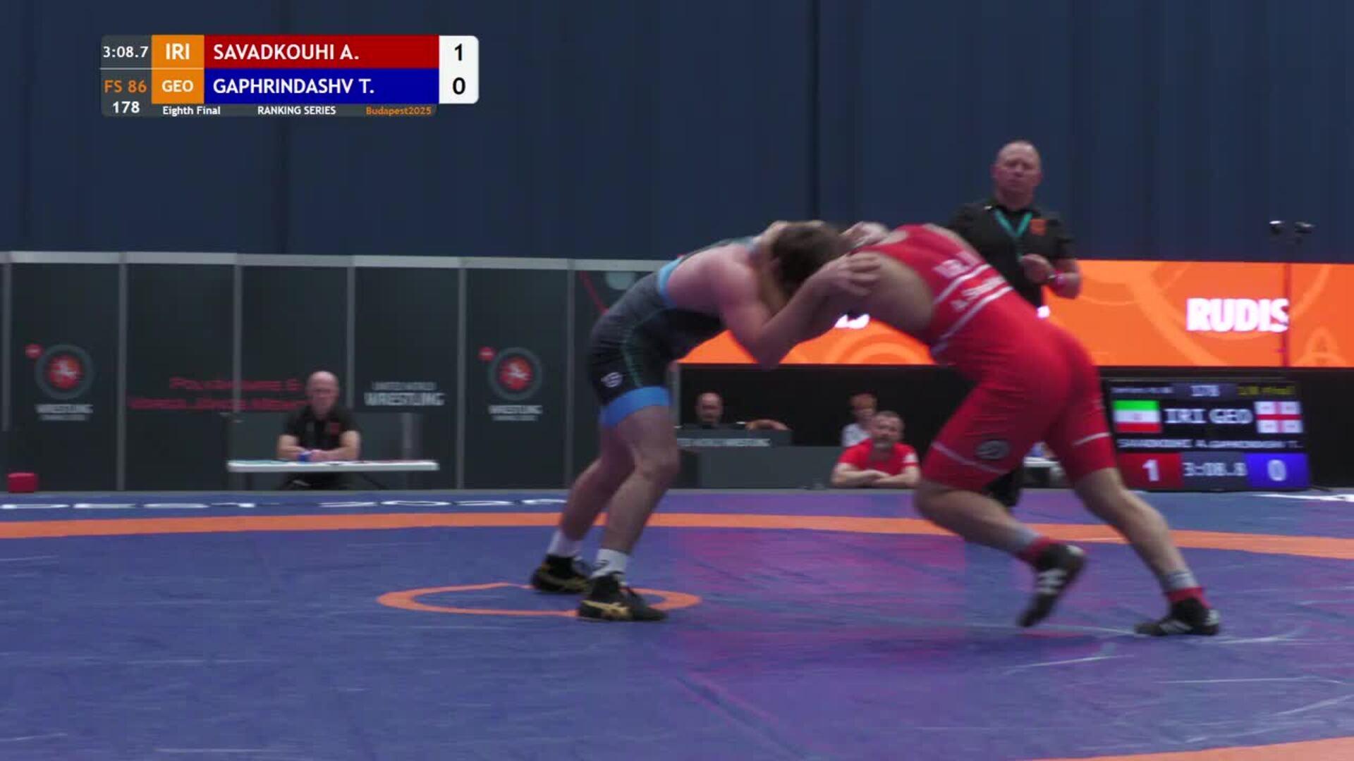 Ali Bakhtiar SAVADKOUHI (IRI) vs. Tariel GAPHRINDASHVILI (GEO ...