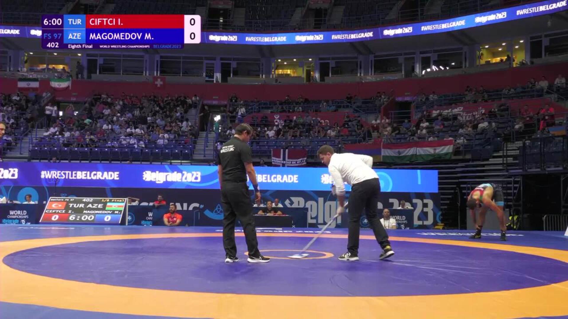 Ibrahim CIFTCI (TUR) vs. Magomedkhan MAGOMEDOV (AZE) | Seniors World ...