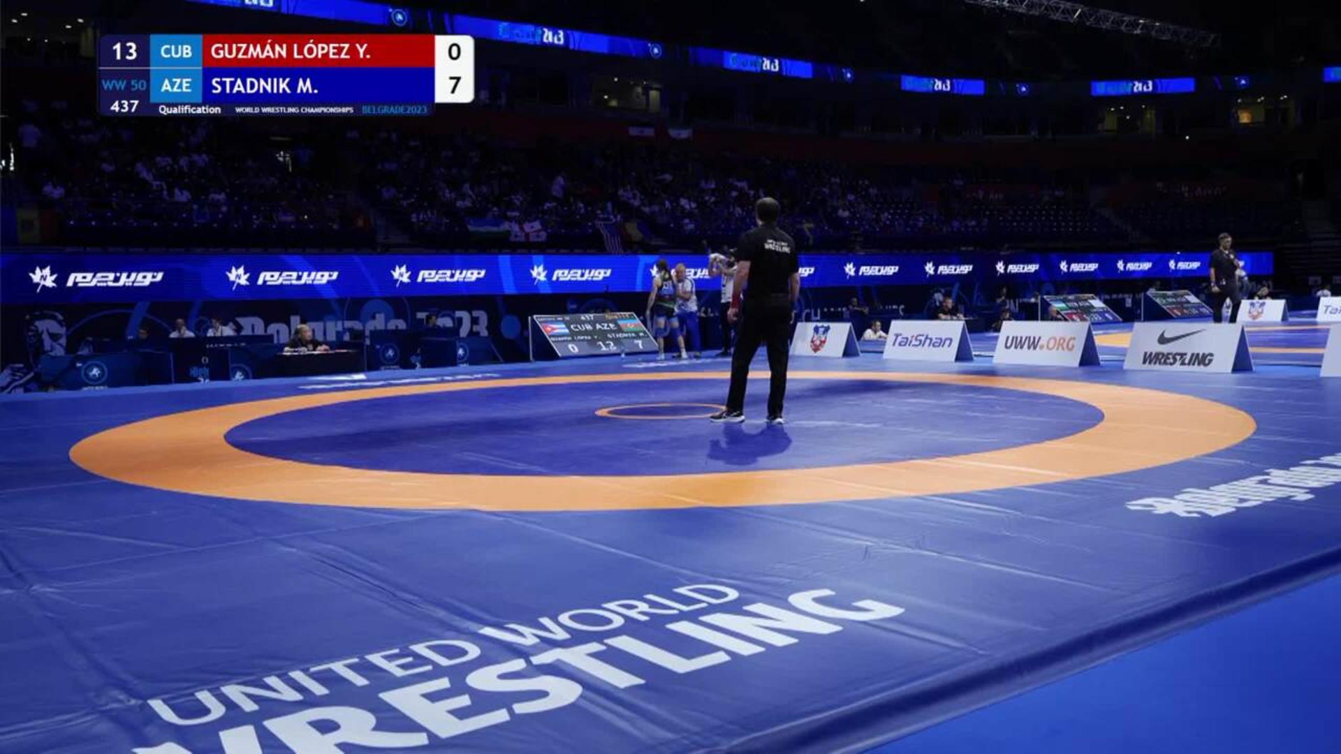 Yusneylis GUZMÁN LÓPEZ (CUB) vs. Mariya STADNIK (AZE) | Seniors World ...