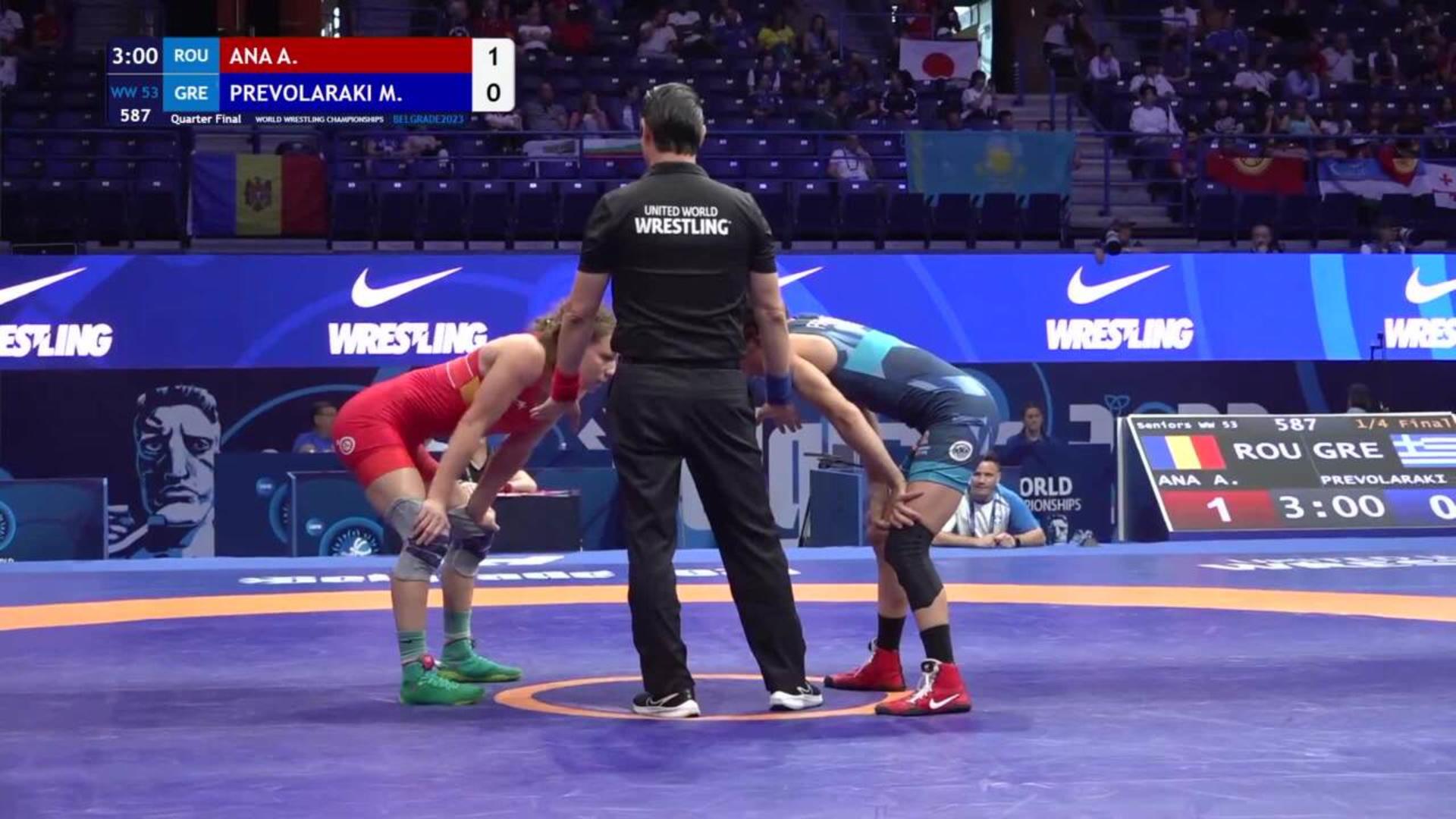 Andreea Beatrice ANA (ROU) vs. Maria PREVOLARAKI (GRE) | Seniors World ...