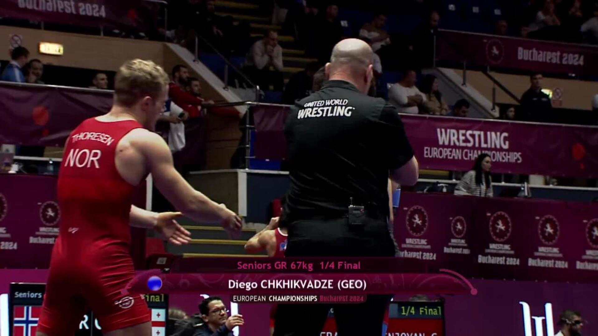 Morten THORESEN (NOR) vs. Diego CHKHIKVADZE (GEO) | 2024 Seniors ...