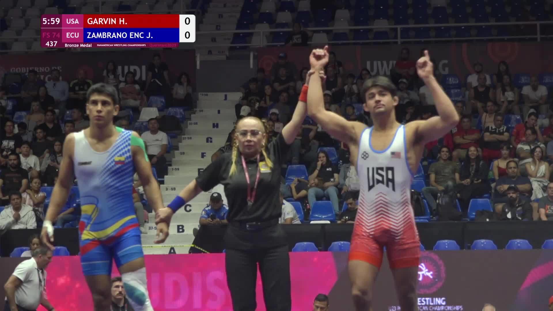 Hunter James GARVIN (USA) vs. Jhon Miguel ZAMBRANO ENCALADA (ECU ...