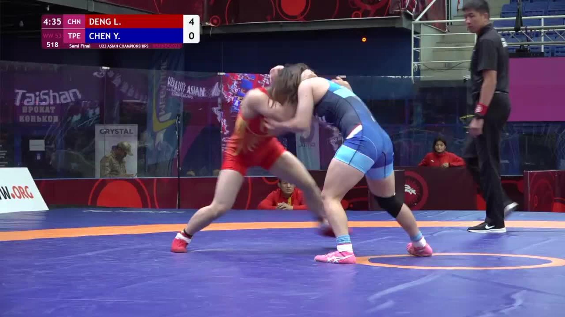 Semi Final • WW 53Kg • Li DENG (CHN) vs. Yi Jing CHEN (TPE)