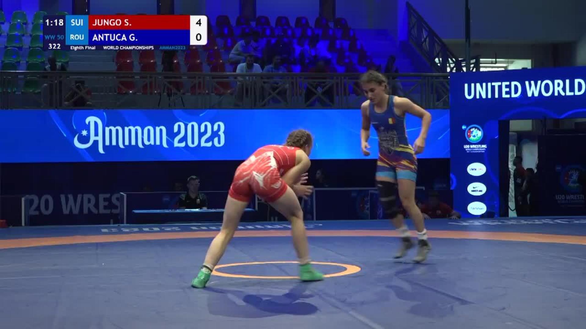 Eighth Final • WW 50Kg • Svenja JUNGO (SUI) vs. Georgiana Lavinia ...