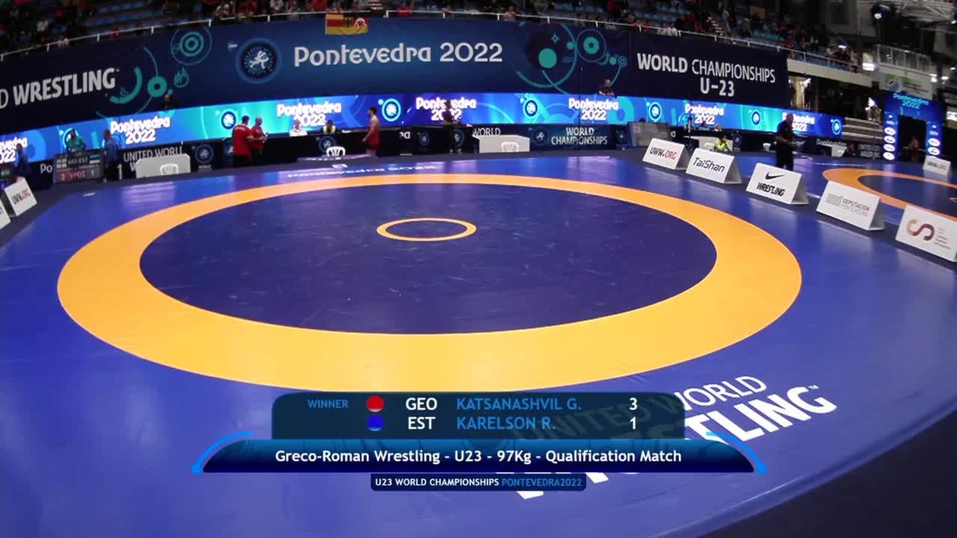 Qualification • GR 97Kg • Alex Gergo SZOKE (HUN) vs. Nicholas Allen ...