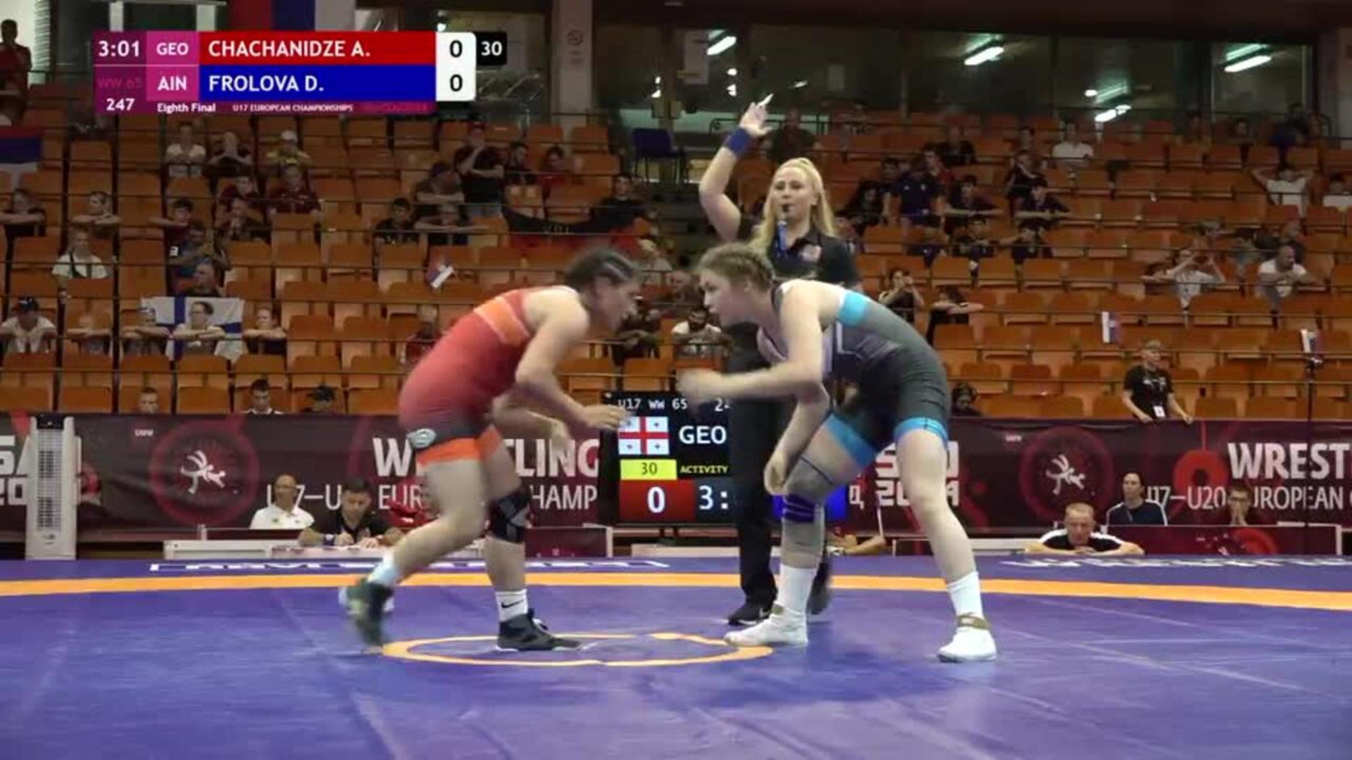 Ani CHACHANIDZE (GEO) vs. Daria FROLOVA (AIN) | U17 EUROPEAN ...