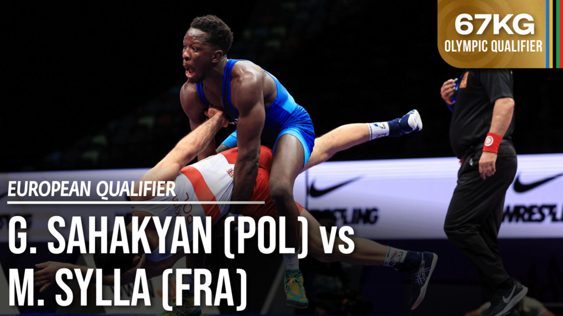 Gevorg SAHAKYAN (POL) vs. Mamadassa SYLLA (FRA) | 2024 Seniors European OG Qualifier | Semi ...