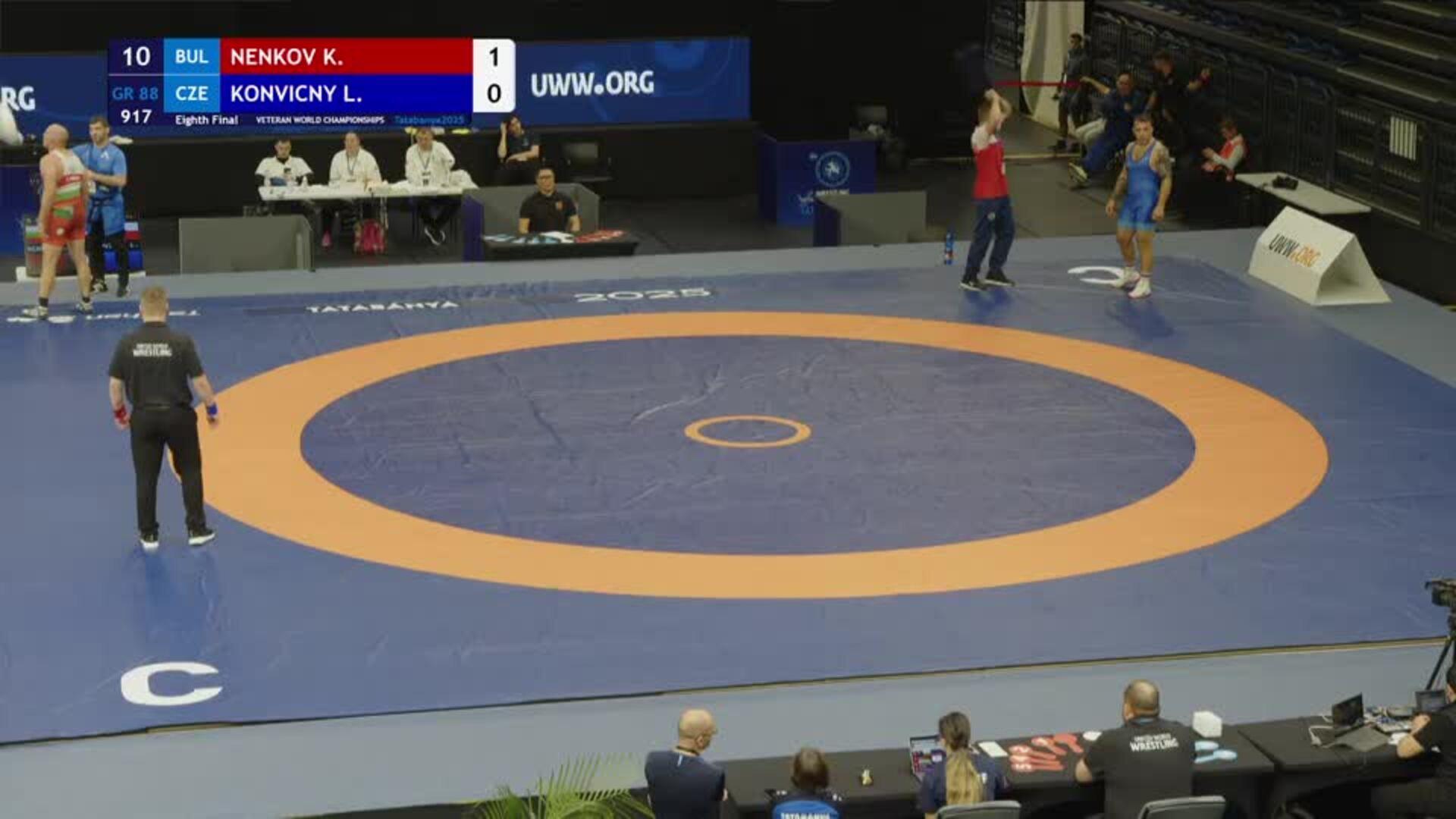 Krasimir Georgiev NENKOV (BUL) vs. Ludek KONVICNY (CZE) | VETERAN WORLD ...