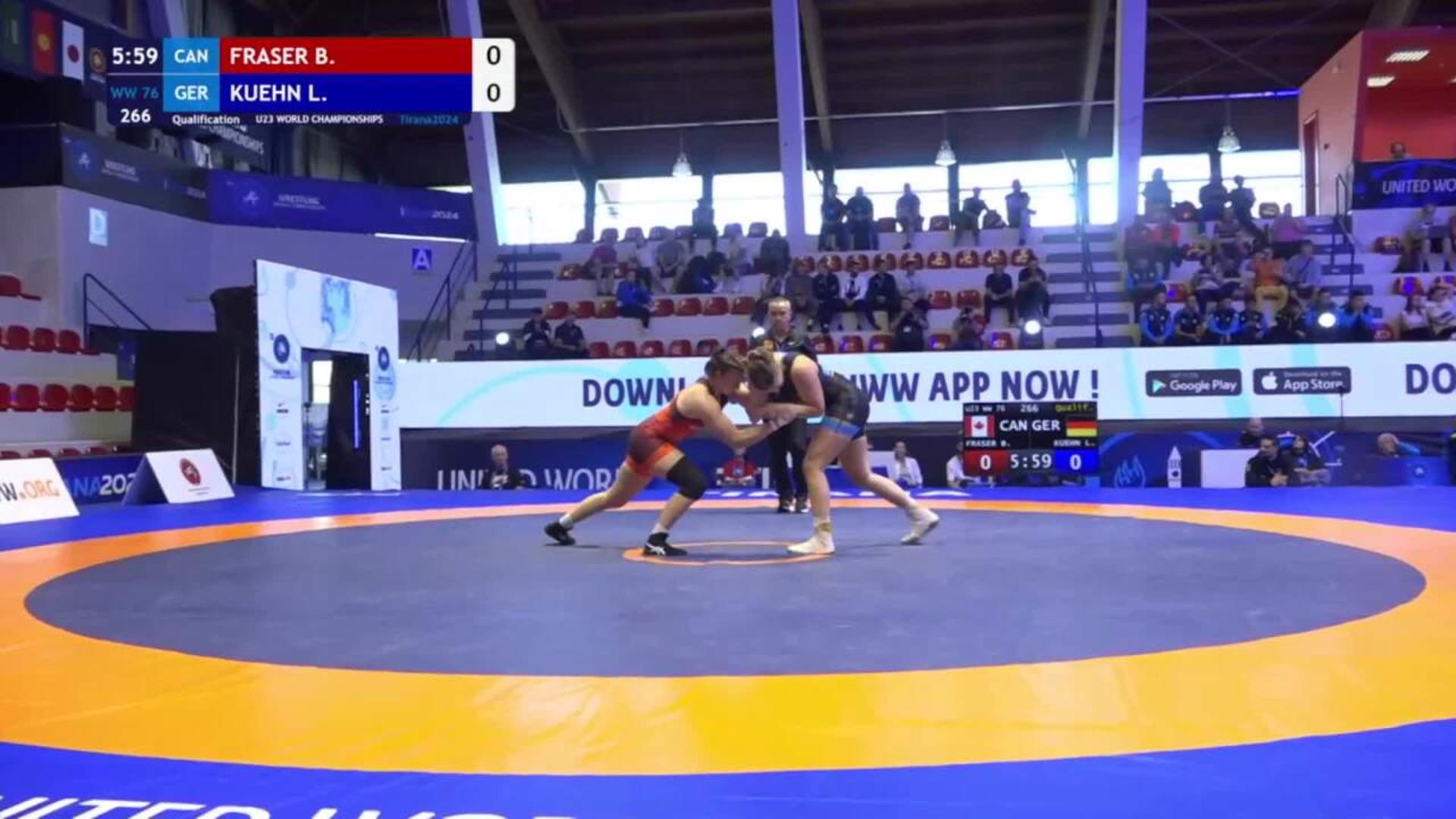 Brianna Molly FRASER (CAN) vs. Laura Celine KUEHN (GER) | 2024 U23 World Championships ...