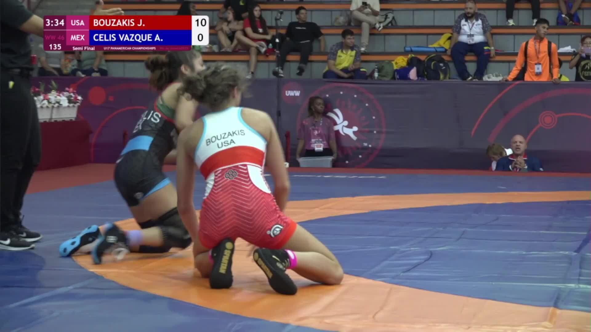 Jaclyn Rose BOUZAKIS (USA) vs. Aleyvi Tiare CELIS VAZQUEZ (MEX) | U17 PANAMERICAN CHAMPIONSHIPS ...