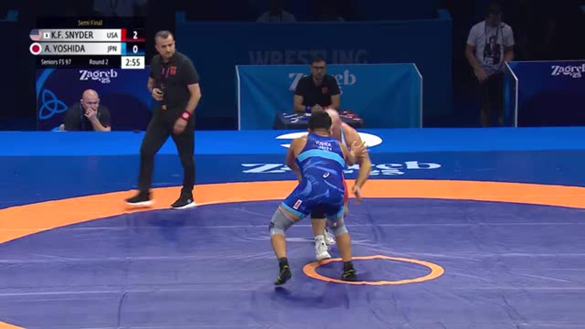 Kyle Frederick SNYDER (USA) vs. Arash YOSHIDA (JPN) | WORLD WRESTLING ...