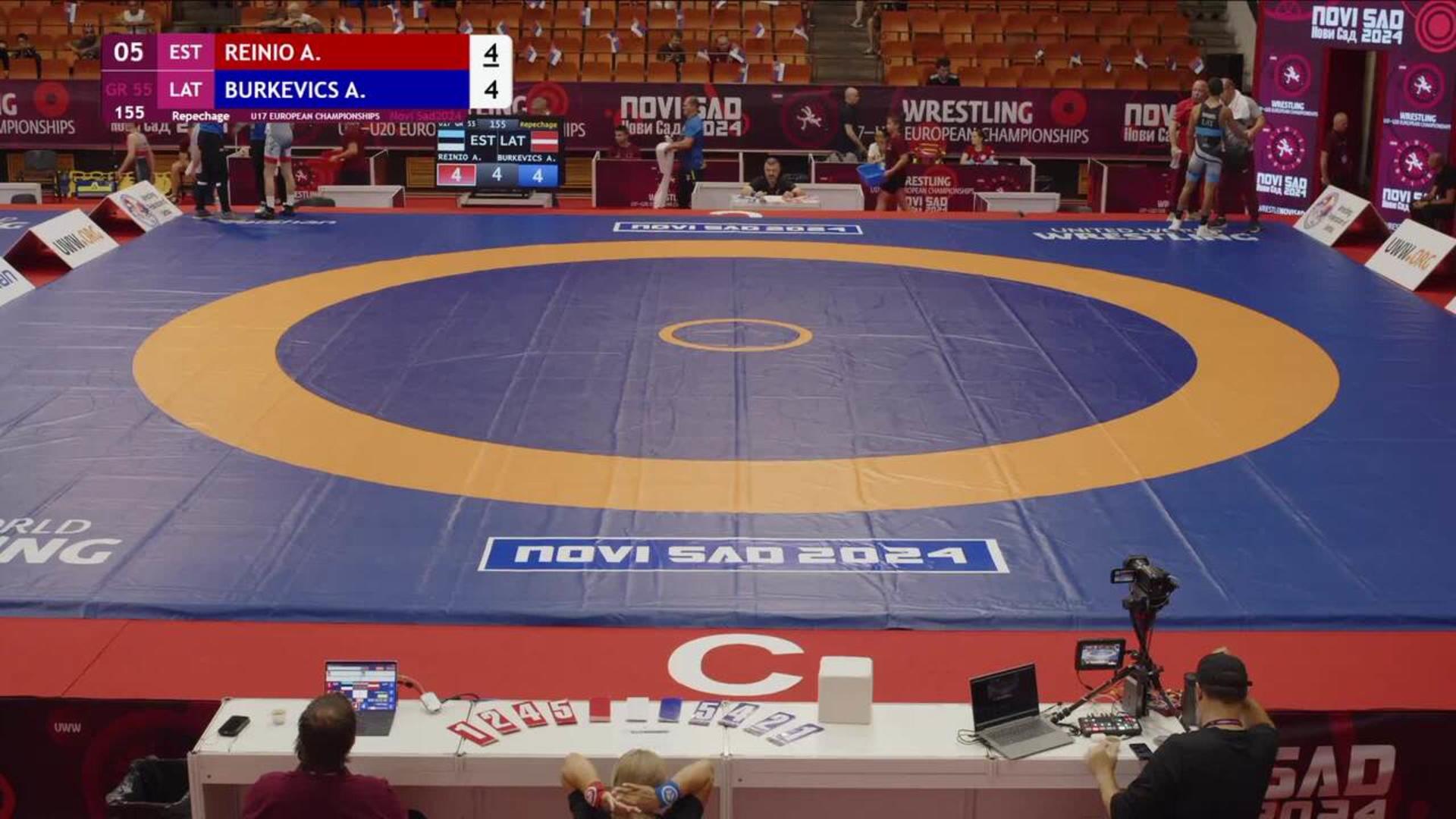 Artturi Eemeli REINIO (EST) vs. Arsens BURKEVICS (LAT) | U17 EUROPEAN ...