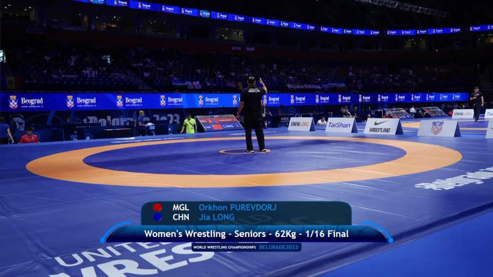 Orkhon PUREVDORJ (MGL) vs. Jia LONG (CHN) | Seniors World Championships ...