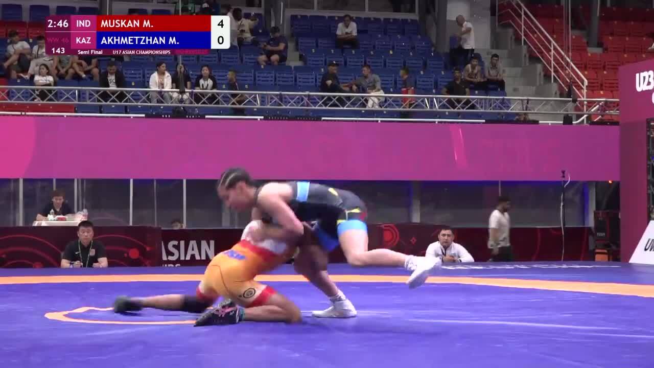 Semi Final • WW 46Kg • Muskan MUSKAN (IND) vs. Meiramgul AKHMETZHAN (KAZ)