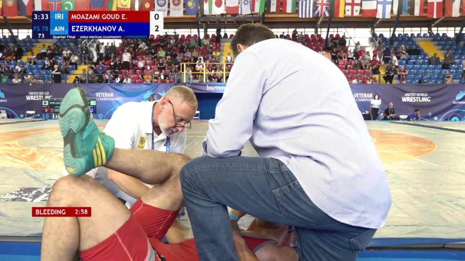 Ehsan Ahmad MOAZAMI GOUDARZI (IRI) vs. Aslambek EZERKHANOV (AIN ...