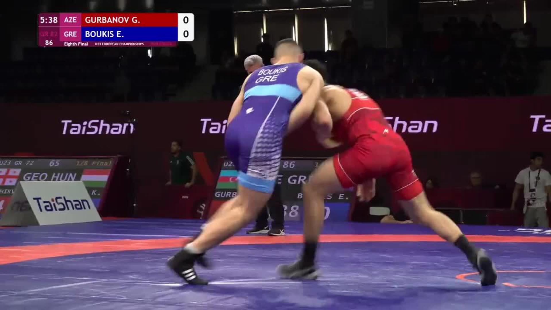 Gurban GURBANOV (AZE) vs. Evangelos Fotios BOUKIS (GRE) | U23 ...
