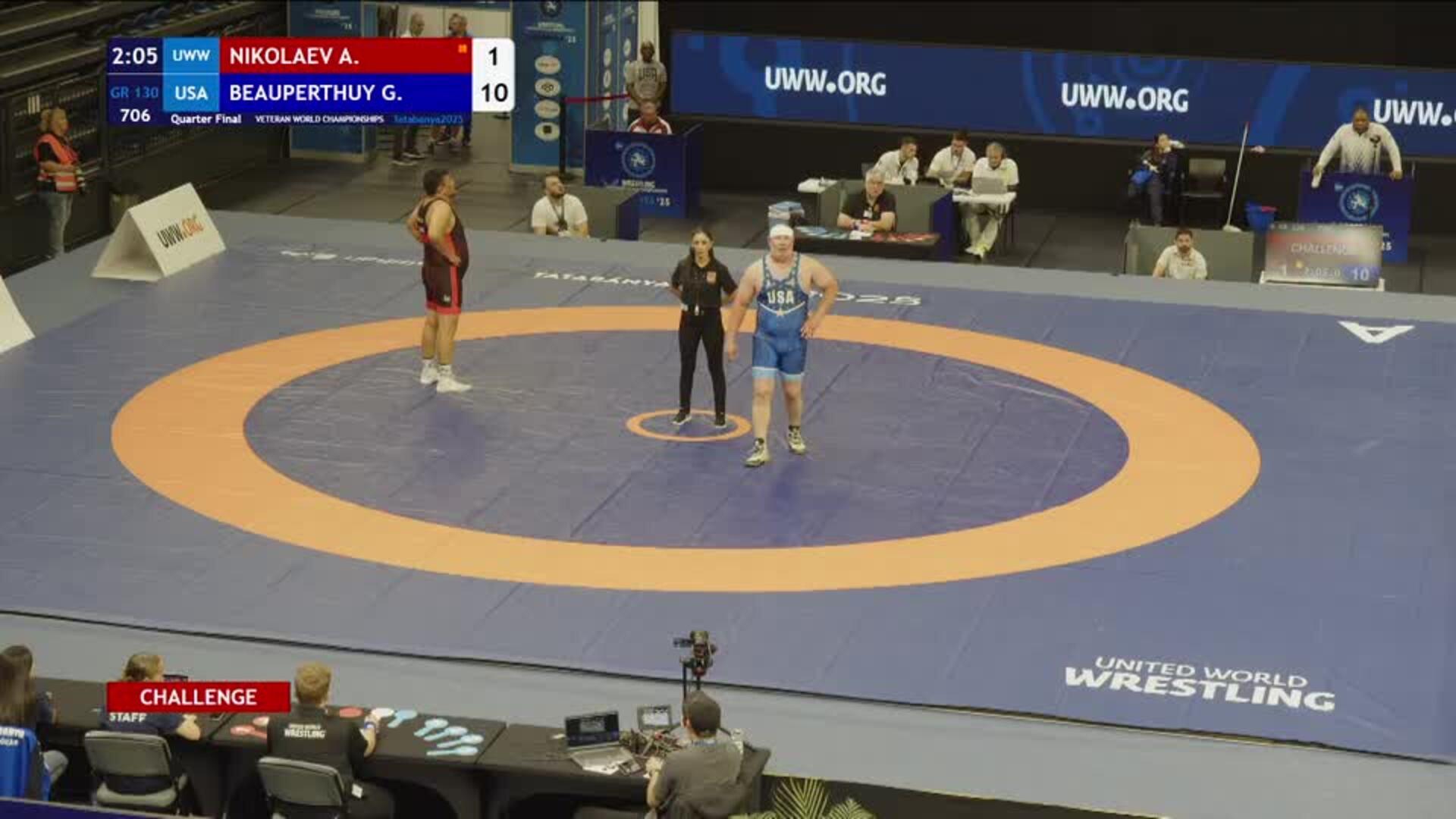 Aleksei NIKOLAEV (UWW) vs. Gabriel Armand BEAUPERTHUY (USA) | VETERAN ...