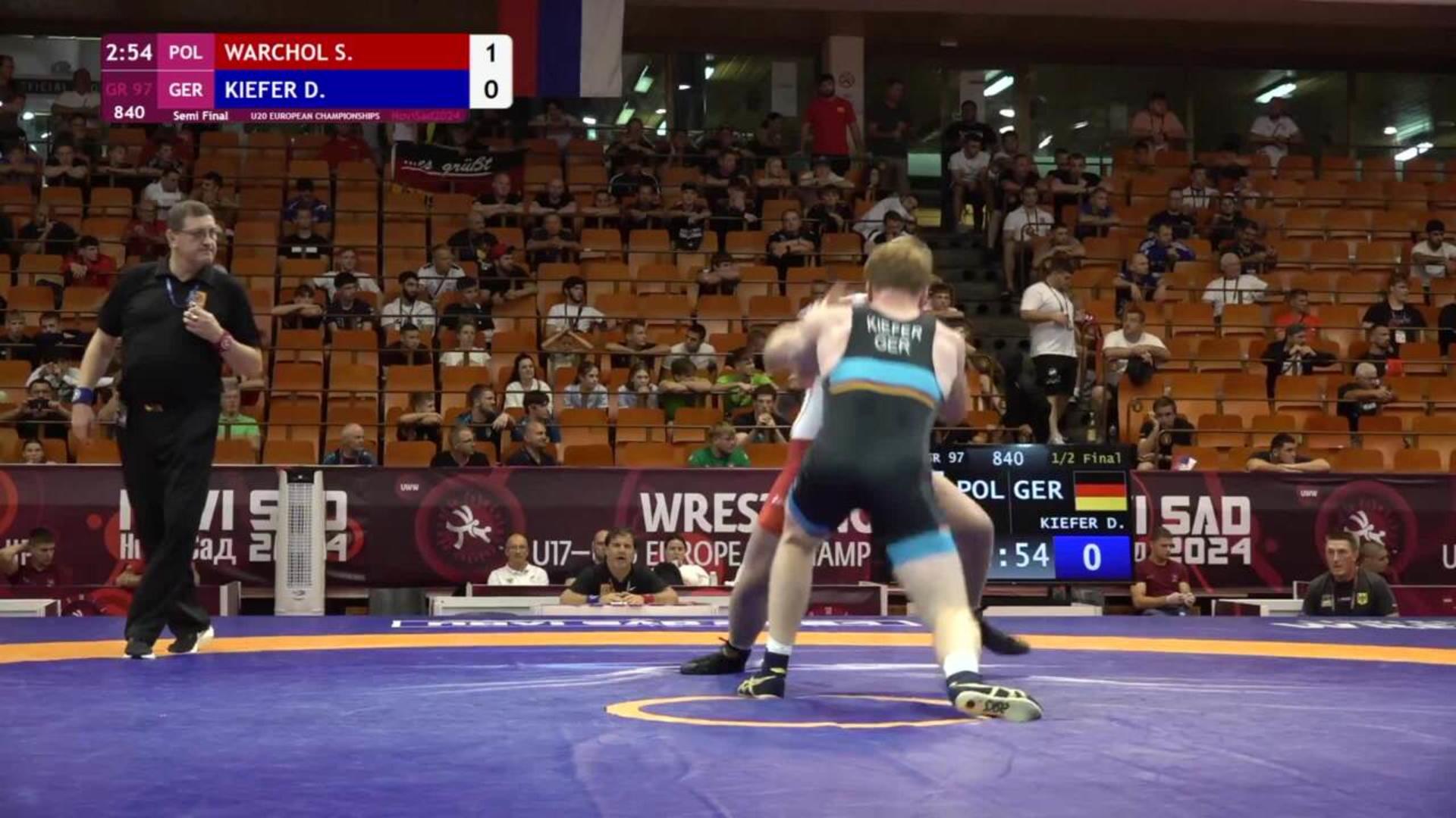 Sebastian WARCHOL (POL) vs. Darius KIEFER (GER) | U20 EUROPEAN ...