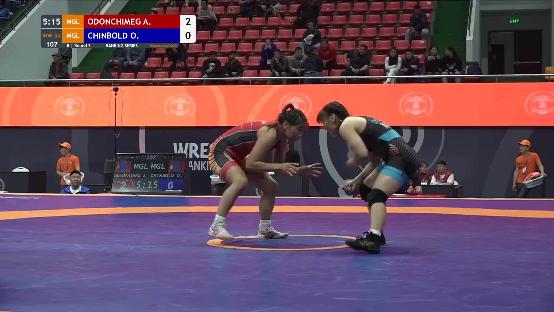 Ariunzaya ODONCHIMEG (MGL) vs. Otgontuya CHINBOLD (MGL) | RANKING ...