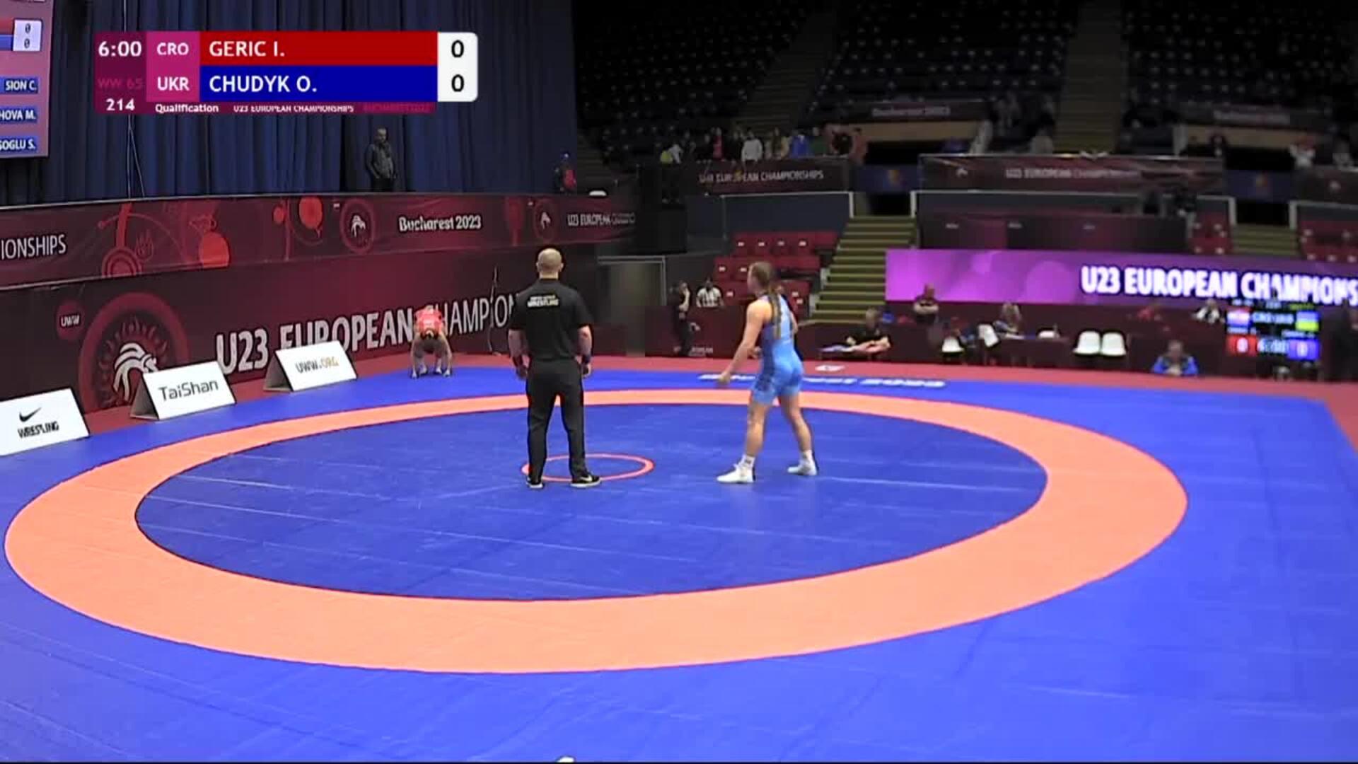 Qualification • WW 65Kg • Iva GERIC (CRO) vs. Oksana CHUDYK (UKR)