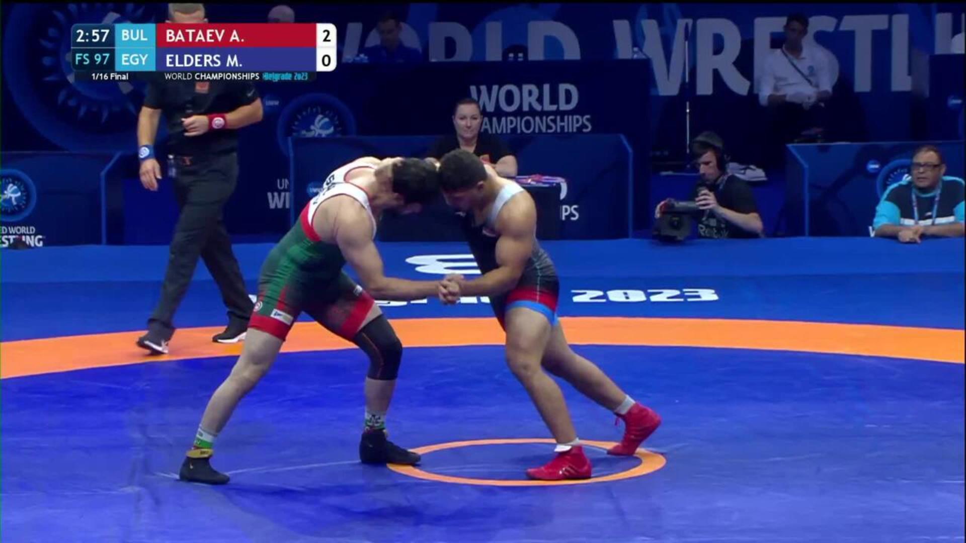 Ahmed Sultanovich BATAEV (BUL) vs. Mostafa Aly Elsayed Gabr ELDERS (EGY) | Seniors World ...