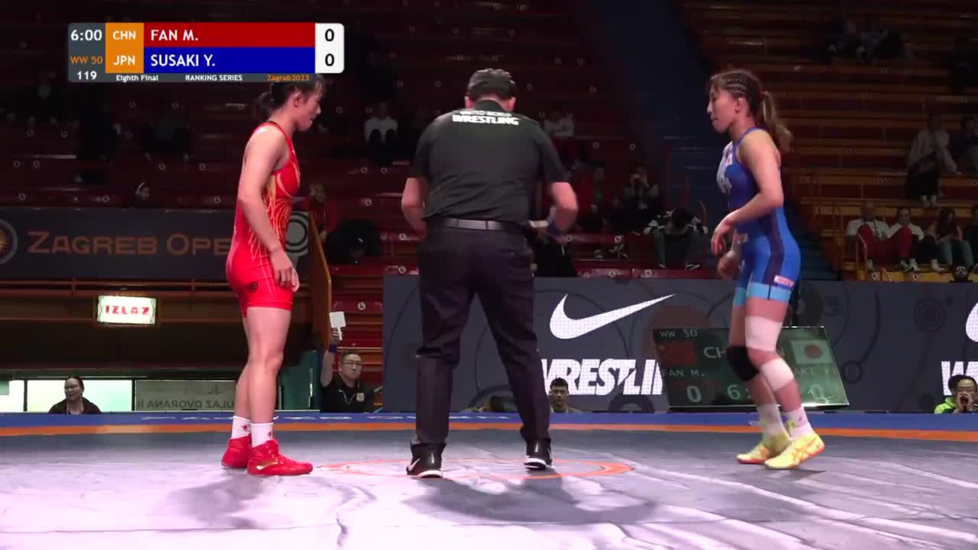 Eighth Final • WW 50Kg • Meng FAN (CHN) vs. Yui SUSAKI (JPN)
