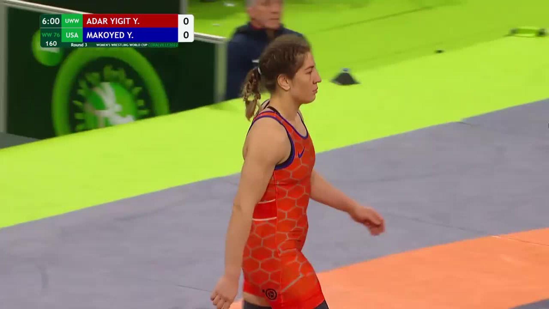 Round 3 • WW 76Kg • Yasemin ADAR YIGIT (UWW) vs. Yelena Ivanovna ...