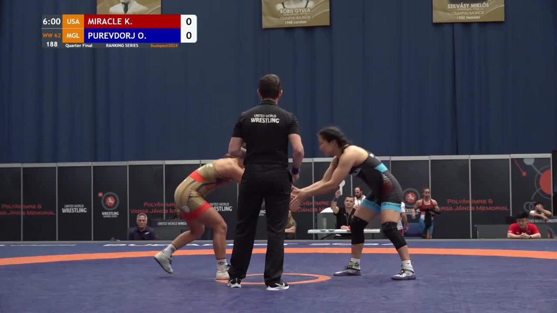 Kayla Colleen Kiyoko MIRACLE (USA) vs. Orkhon PUREVDORJ (MGL) | 2024 ...