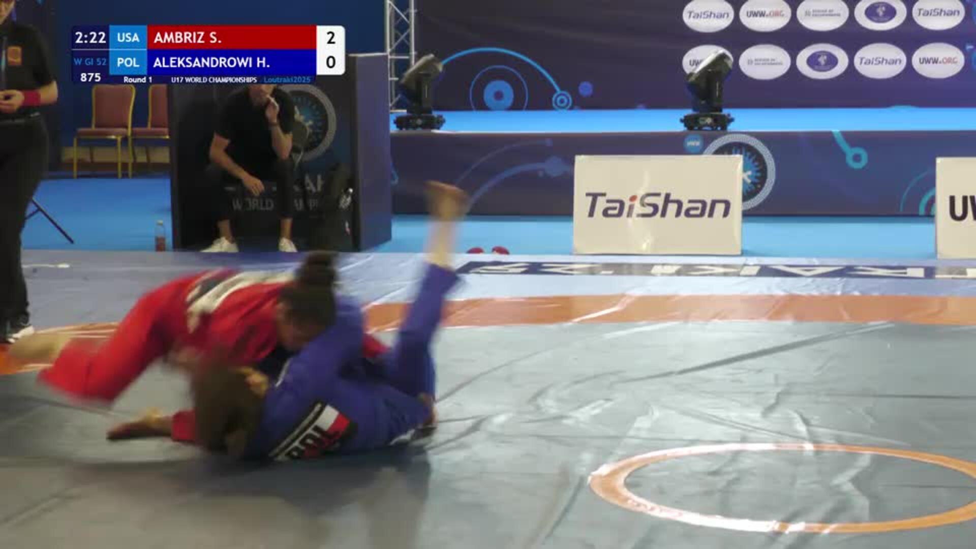 Shantel Odette AMBRIZ (USA) vs. Helena ALEKSANDROWICZ (POL) | U17 WORLD ...