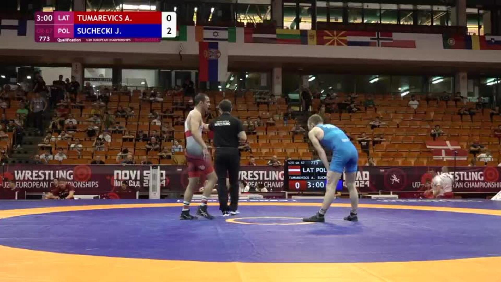 Aleksandrs TUMAREVICS (LAT) vs. Jakub SUCHECKI (POL) | U20 EUROPEAN ...