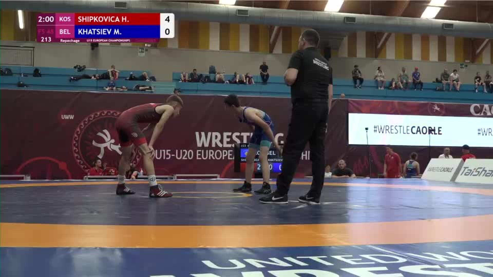 Harun SHIPKOVICA (KOS) vs. Muslim Arbievitch KHATSIEV (BEL) | 2025 U15 ...