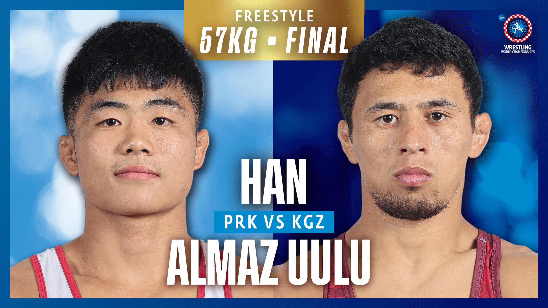 Chongsong HAN (PRK) vs. Bekzat ALMAZ UULU (KGZ) | WORLD WRESTLING CHAMPIONSHIPS 2025 | Gold ...