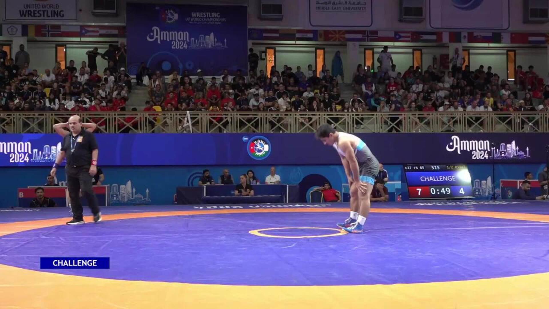 Umut Talha USLU (TUR) vs. Ramazan ABDULKADYROV (AIN) | U17 WORLD ...