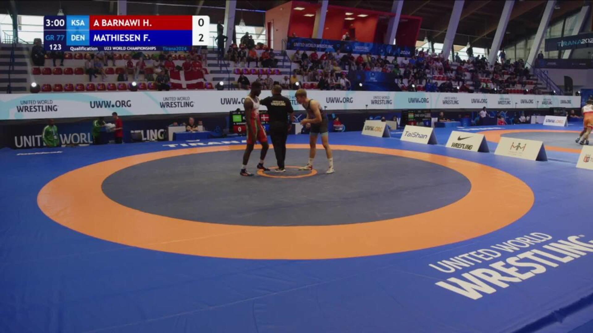 Hassan Saleh A BARNAWI (KSA) vs. Frederik Helleberg MATHIESEN (DEN ...