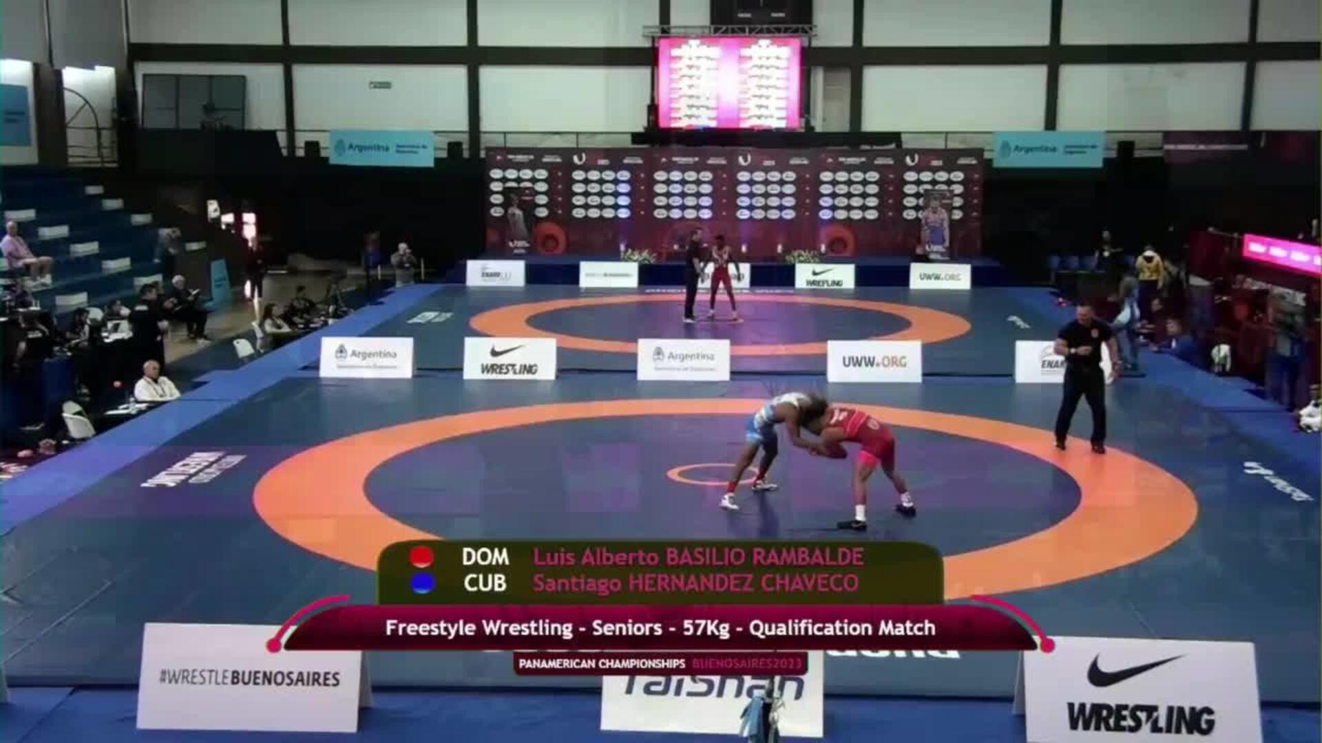 Qualification • FS 57Kg • Luis Alberto BASILIO RAMBALDE (DOM) vs ...
