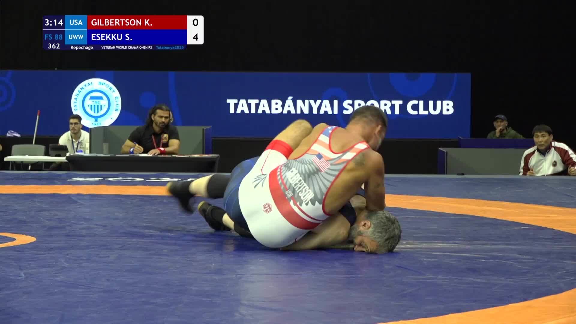 Kennedy James GILBERTSON (USA) vs. Shamil ESEKKU (UWW) | VETERAN WORLD ...