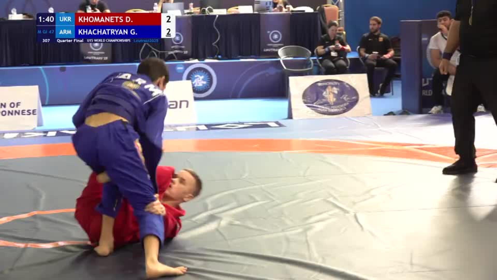 Davyd KHOMANETS (UKR) vs. Gor KHACHATRYAN (ARM) | U15 WORLD ...