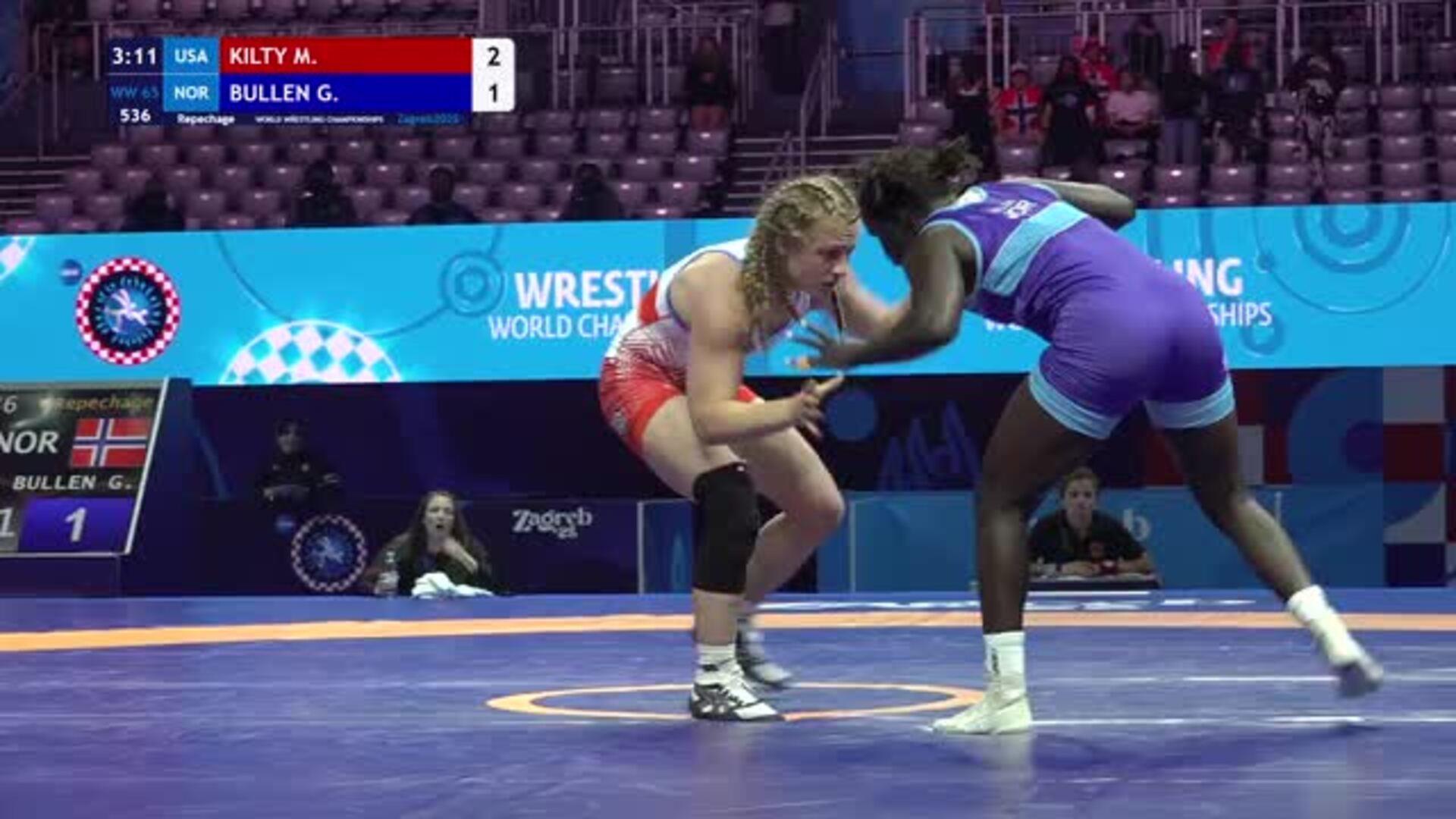 Macey Ellen KILTY (USA) vs. Grace Jacob BULLEN (NOR) | WORLD WRESTLING ...