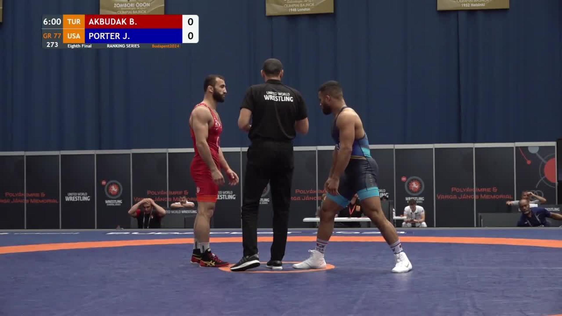 Burhan AKBUDAK (TUR) vs. Jesse Alexander PORTER (USA) | 2024 2nd ...