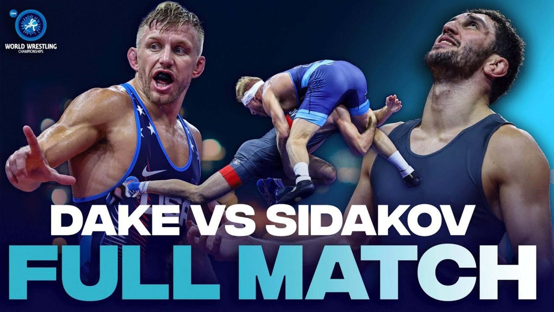#TBT: World champions Zaurbek SIDAKOV (AIN) and Kyle Douglas DAKE (USA) clash for 74kg gold at ...