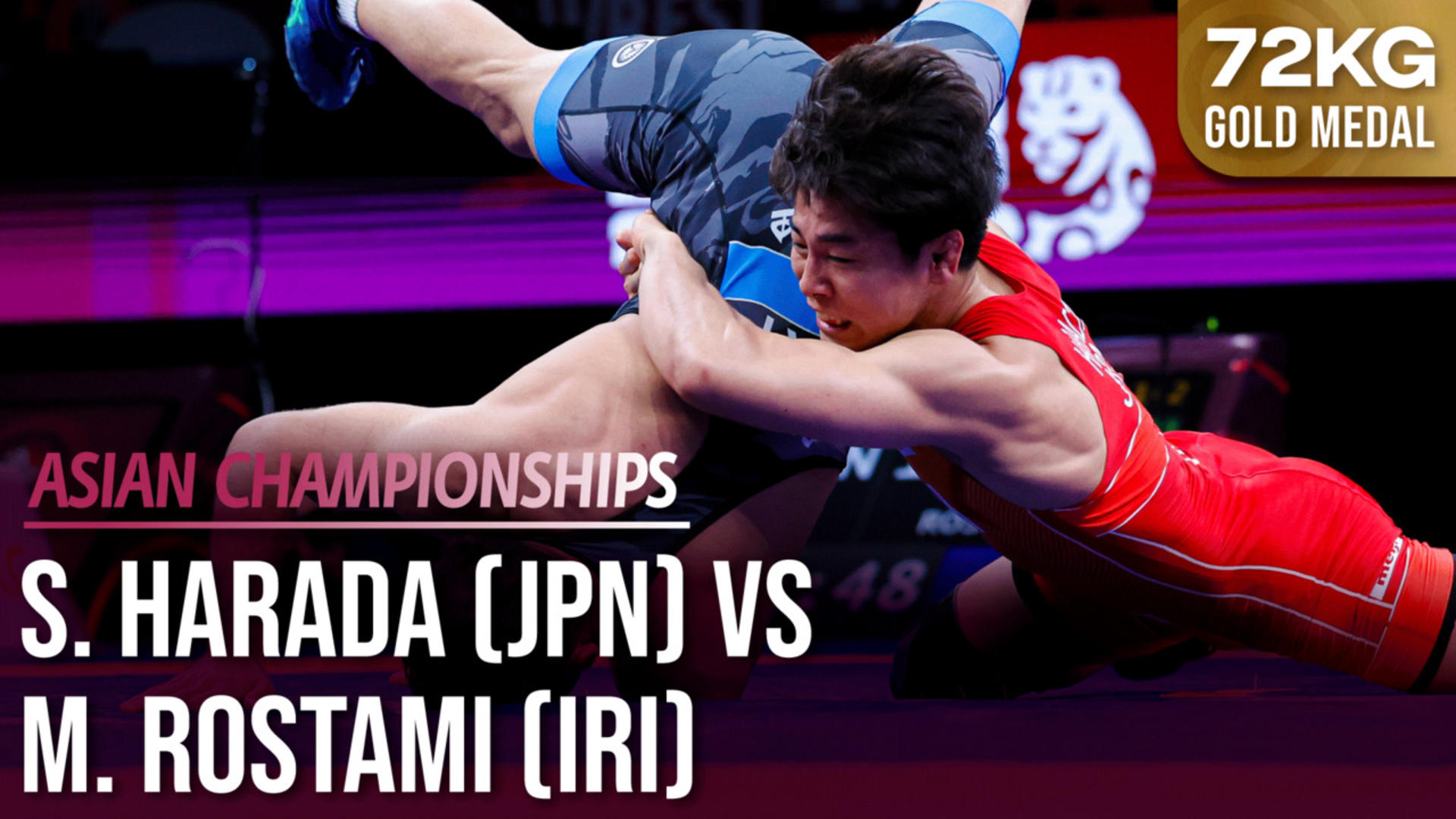 Shingo HARADA (JPN) vs. Mohammadreza Mahmoud ROSTAMI (IRI) | 2024 Seniors Asian Championships ...