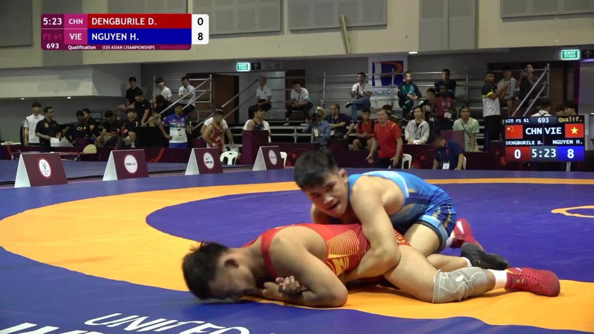 Dengburile DENGBURILE (CHN) vs. Huu Tiep NGUYEN (VIE) | U20 ASIAN CHAMPIONSHIPS 2024 ...