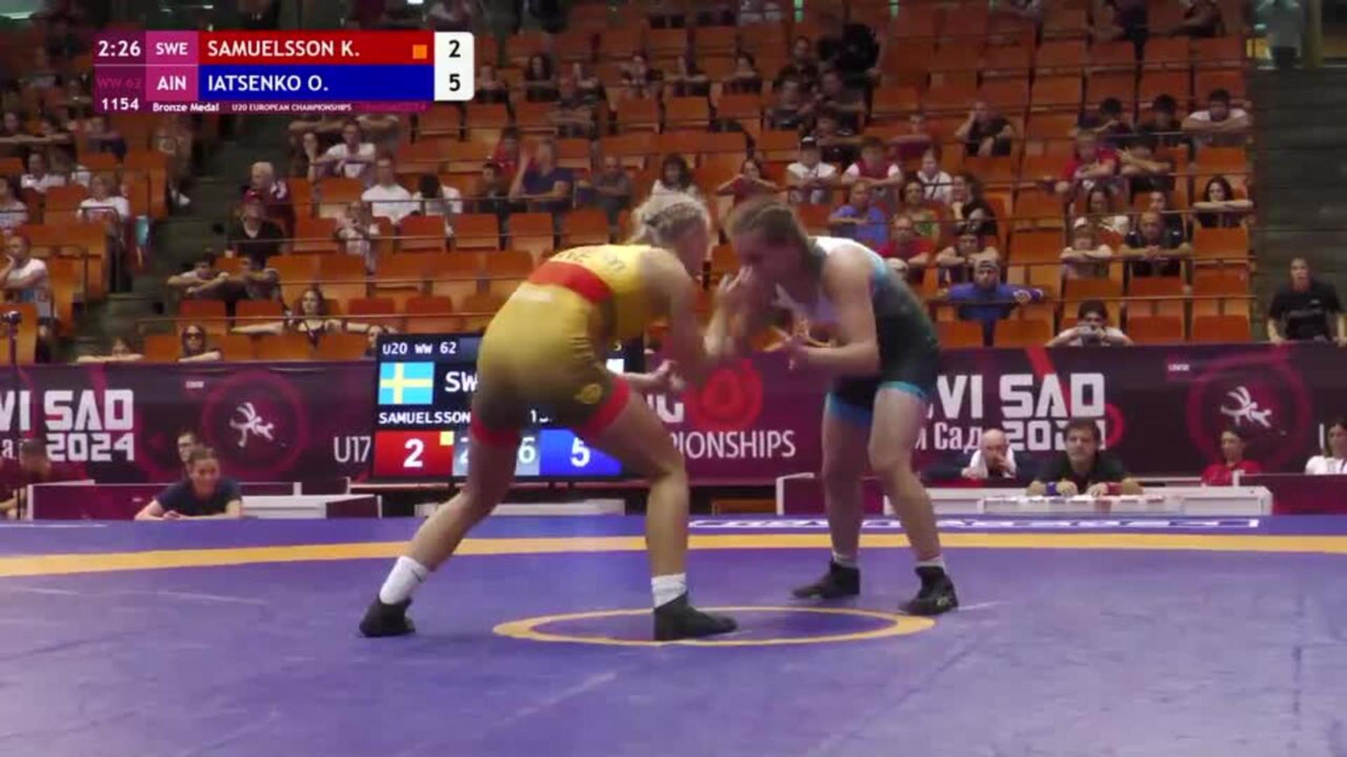 Karin Amelia SAMUELSSON (SWE) vs. Olga IATSENKO (AIN) | 2024 U17 & U20 ...